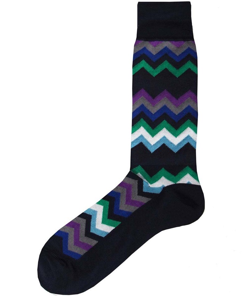 Paul Smith Men's Fleet Chevron Socks in Navy, One Size, Italy, NWT | eBay