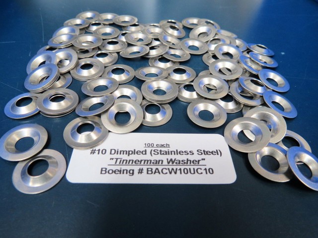 Tinnerman Washer #10 Stainless Boeing Aircraft BACW10UC10 (100) for ...