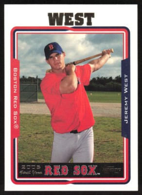 2005 Topps First Year Jeremy West RC #305 Boston Red Sox | eBay