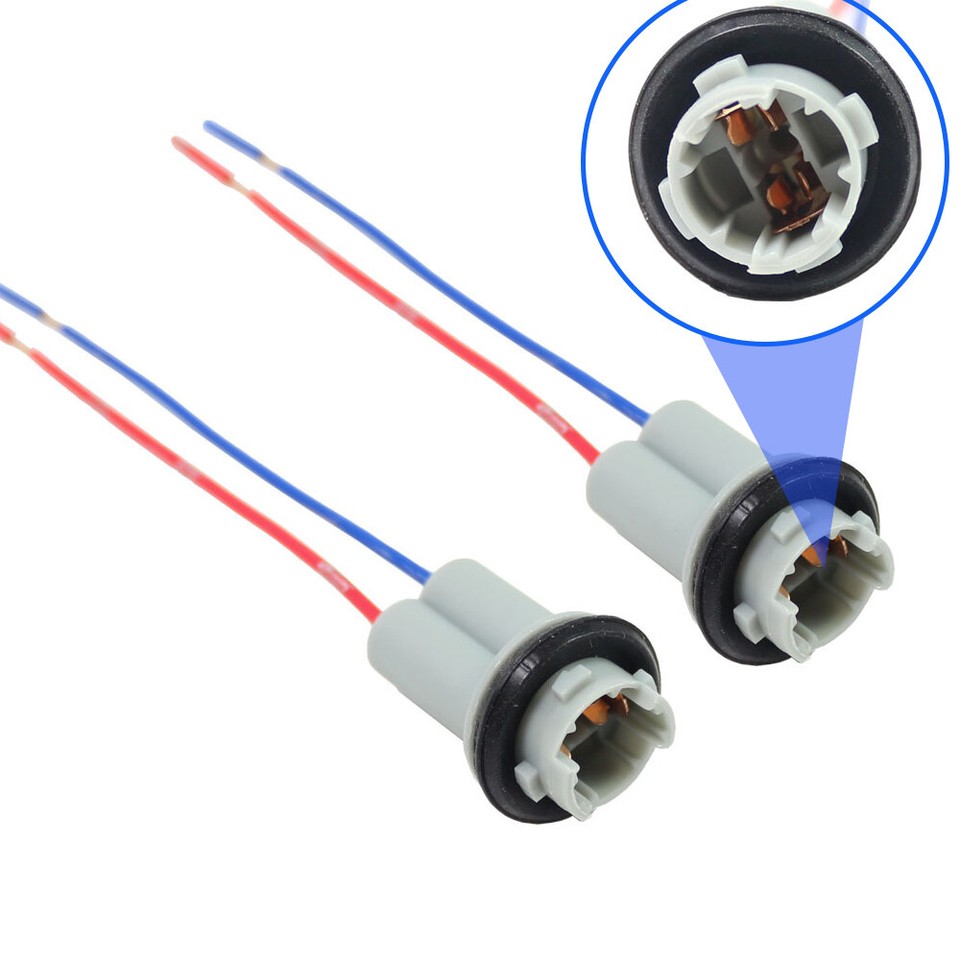 Universal 2 Pin 194 T10 Pigtail Wire Female Socket Front Side Marker ...