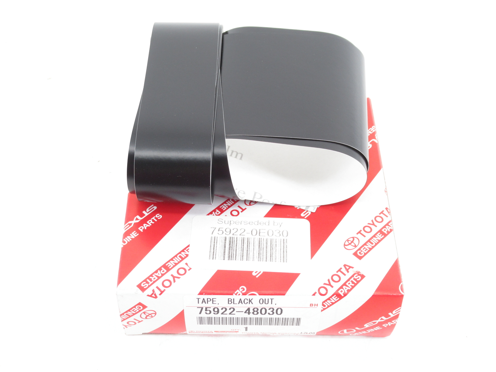 Genuine OEM Toyota 75922-0E030 Driver Front Black Out Tape 2008-2013 ...