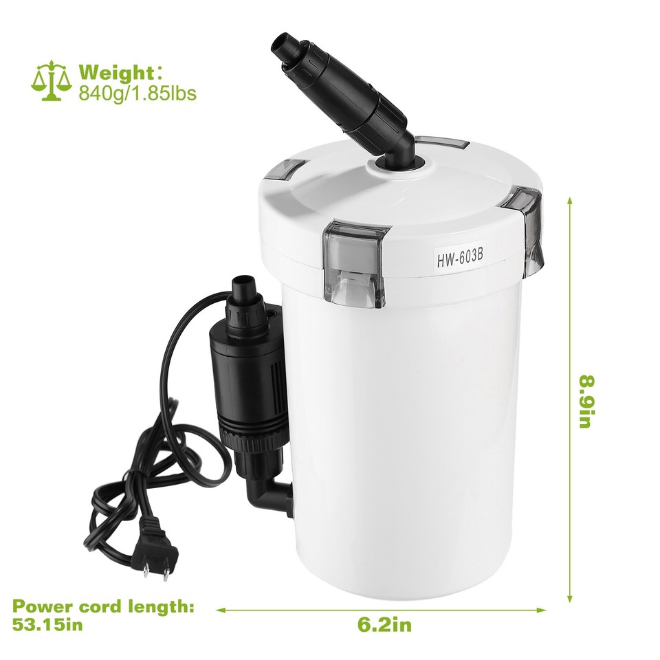 Aquarium External Canister Filter Fish Tank Table Mute Filters Bucket ...