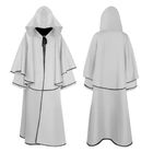 Men Hooded Wizard Cloak Robe Cloak Medieval Retro 5 Colors | eBay