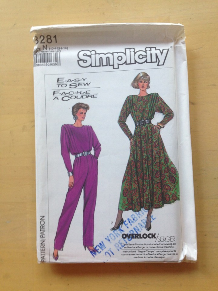 Vintage 1980's Simplicity Sewing Pattern, Uncut, Choose Your Style | eBay