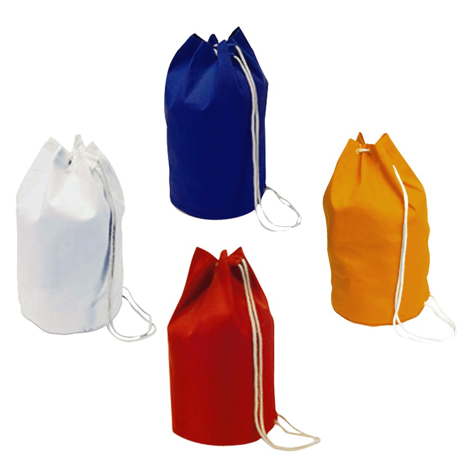 Sailor Drawstring Duffle Bag 100% Cotton SWIMMING SPORTS GYM SHOULDER ...