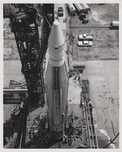 Early Rocketry | RARE NASA 1965 Atlas-D Rocket Pad 12 Project Fire 8x10 ...