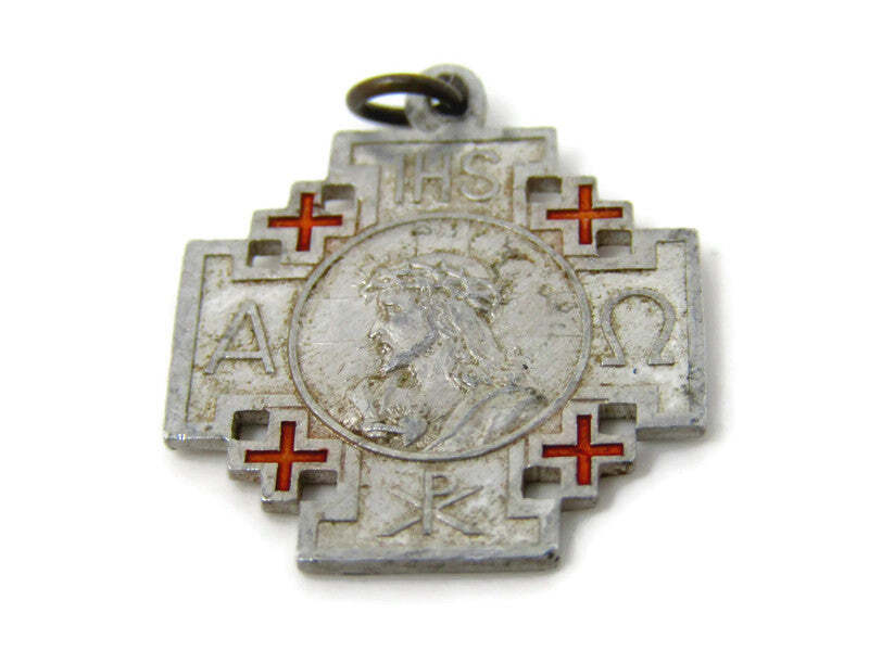IHS Crusade Cross Christian Medal Vintage | eBay