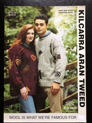Kilcarra Aran Tweed Motif Tunic & Sweater Knitting Pattern EXCELLENT | eBay