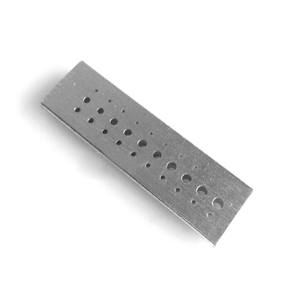 30-Hole Steel Watch Riveting Stake Holder Punch Block Watchmaker Repair ...