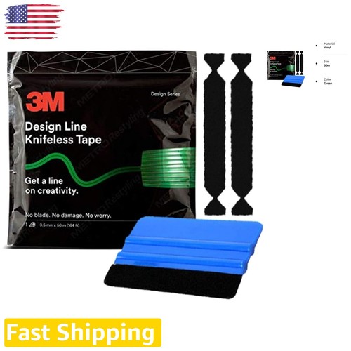 Hand-Snappable 50m Vinyl Tape Roll Set with VViViD Toolkit for Clean ...