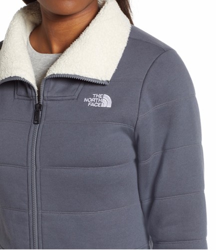 North Face Women Alaea Faux Shearling Lined Jacket NWT Size M gray ...