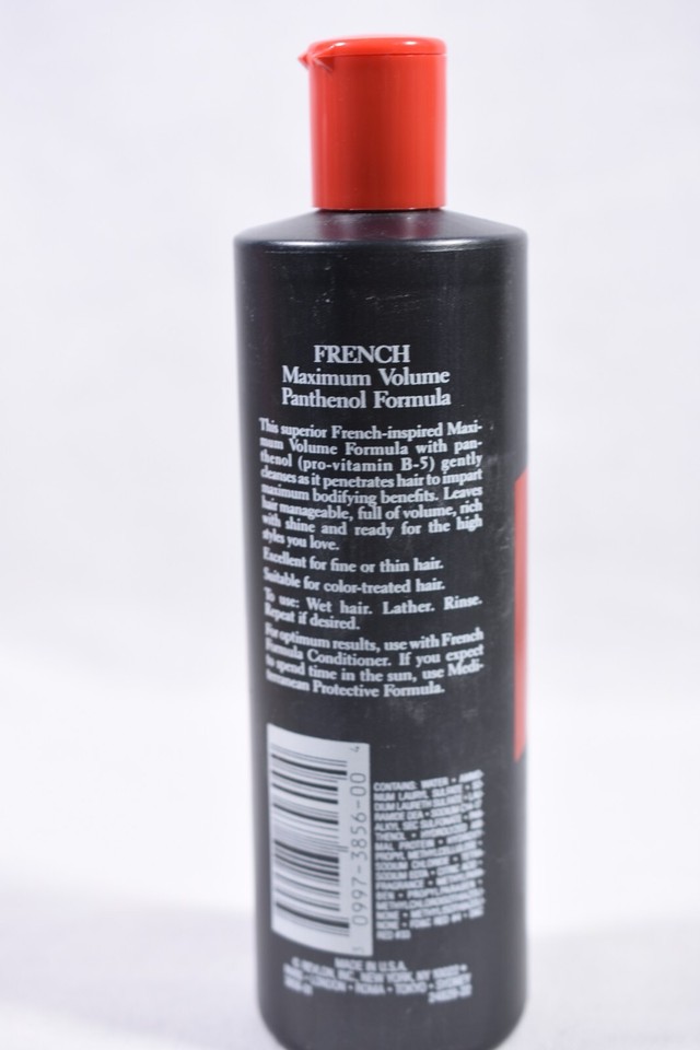 NOS Vintage Revlon Internationals FRENCH Shampoo Maximum Volume 15 fl ...