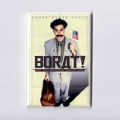 BORAT - 2" X 3" MOVIE POSTER MAGNET (bruno sacha baron cohen comedy ...