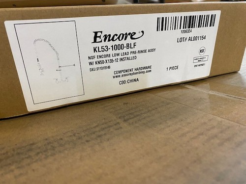 Encore 8" OC. Brass Chrome Plated Wall Mount Pre Rinse Assembly KL53 ...