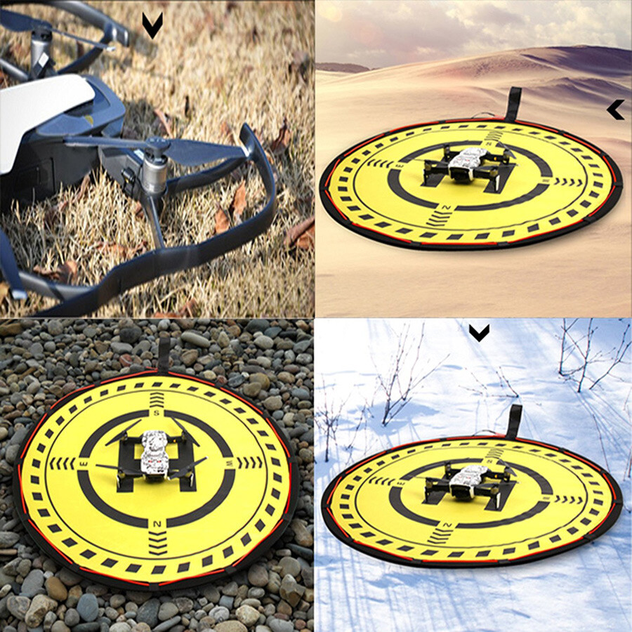 70cm LED Drone Launch Pad Landing Pad Mat Helipad Dronepad For DJI ...