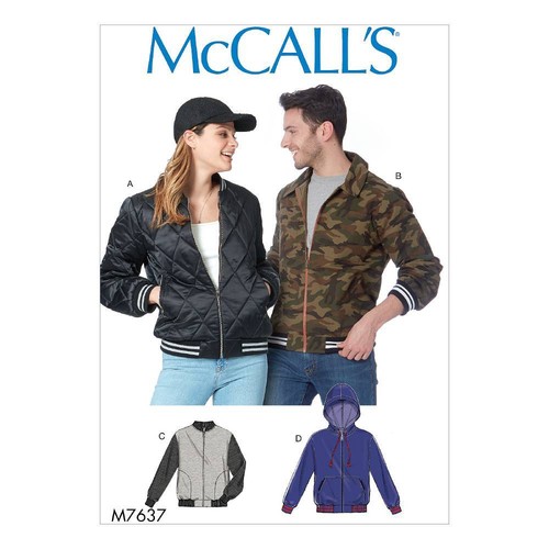 NEW McCall's M7637 Unisex Jackets Pattern By Spotlight | eBay Australia