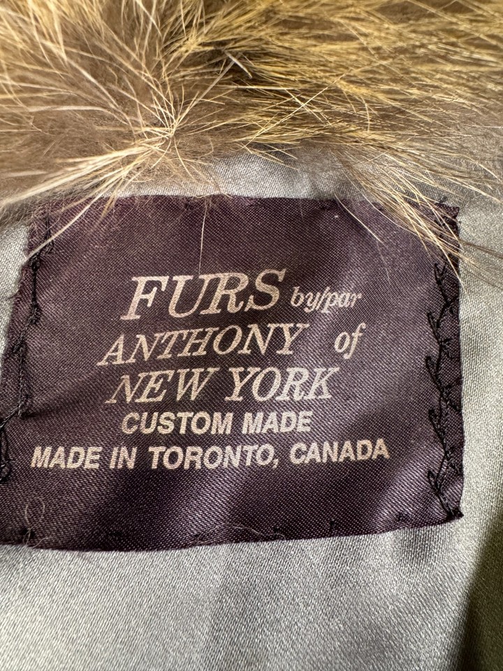 Vintage Genuine Luxury Canadian Silver Fox Fur Pelts Coat Jacket Women ...