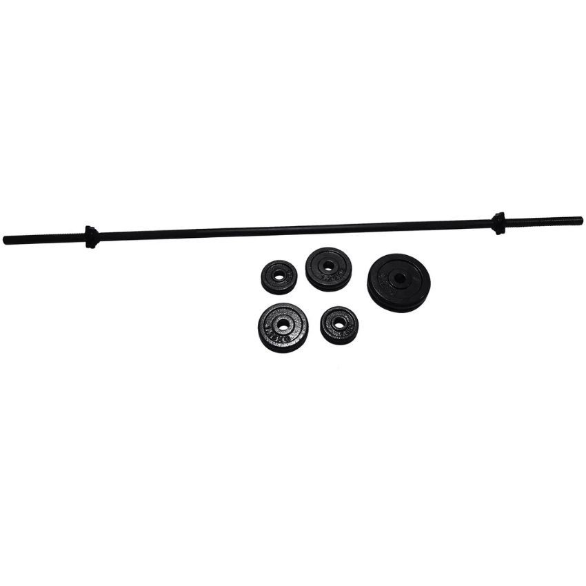 Opti 50KG Cast Iron Barbell Dumbbell Set | eBay UK