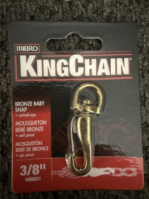 MIBRO KINGCHAIN 3/8" BRONZE BABY SNAP SWIVEL EYE , NEW | eBay