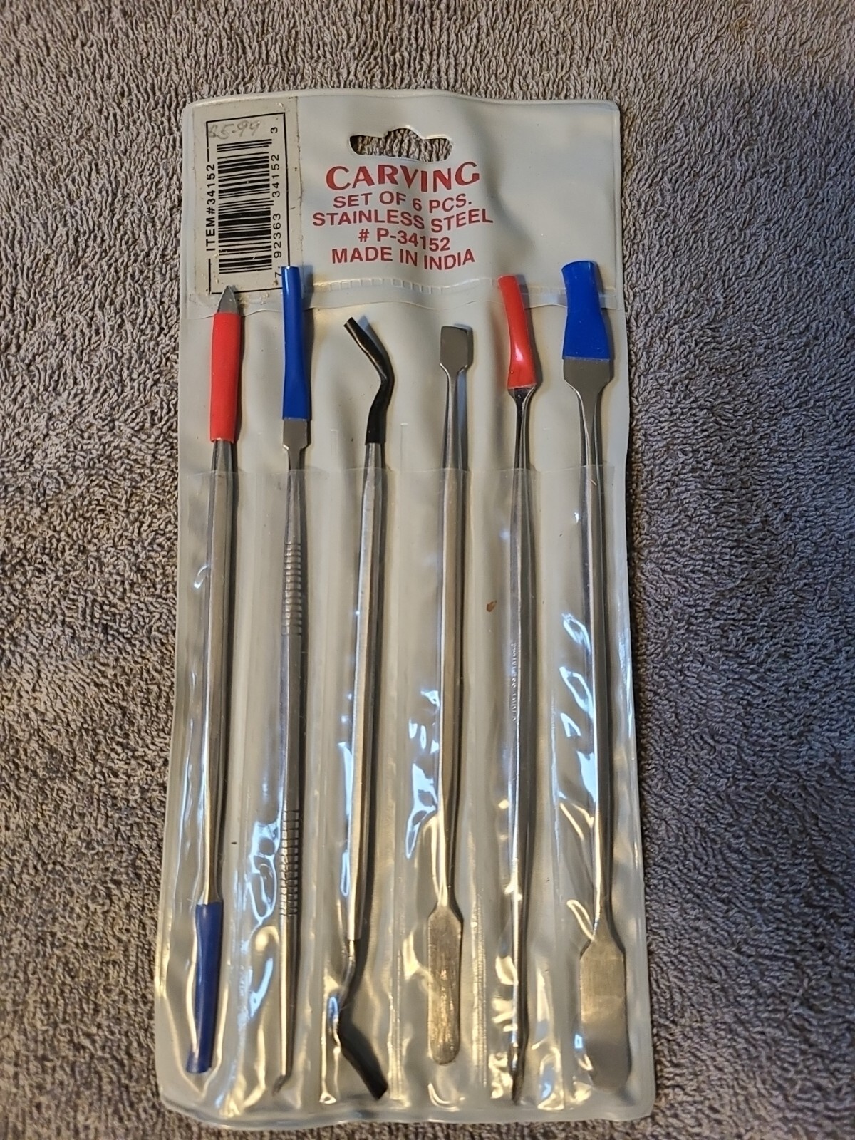 Carving Set 6 Pc Stainless Steel Spatula Hook Pick Spade Scoop & Combo ...