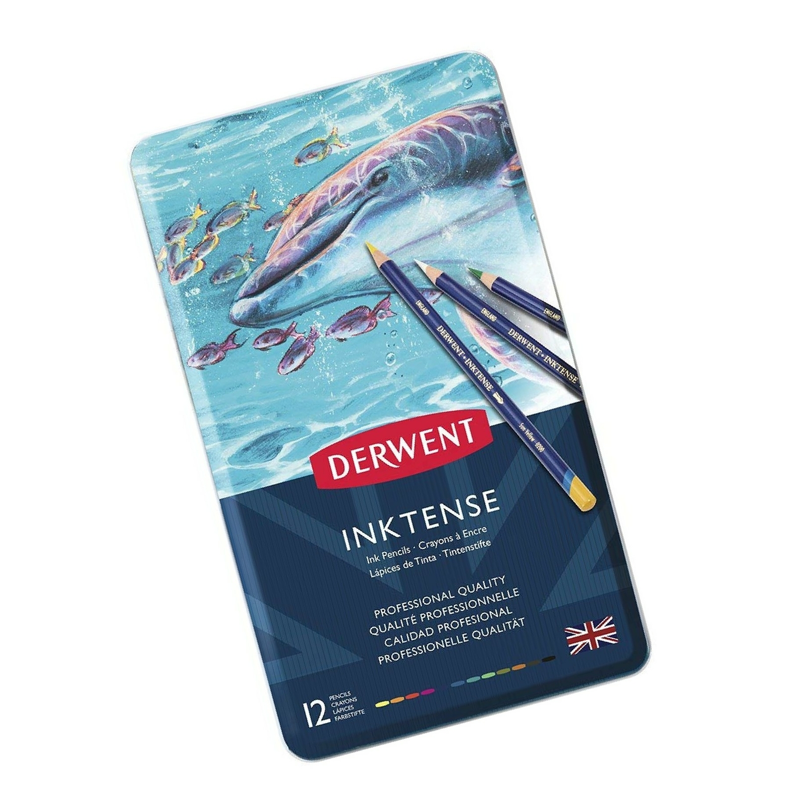 Derwent Colored Pencils, Inktense Ink Pencils, Drawing, Art, Metal Tin ...