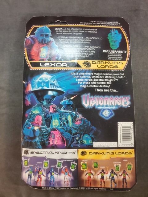 1987 Hasbro Visionaries Lexor Darkling Lords Action Figure 7910 for ...