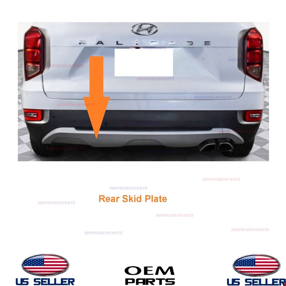Genuine OEM Rear Skid Plate 2020-2022 Hyundai Palisade SE SEL 86671 ...