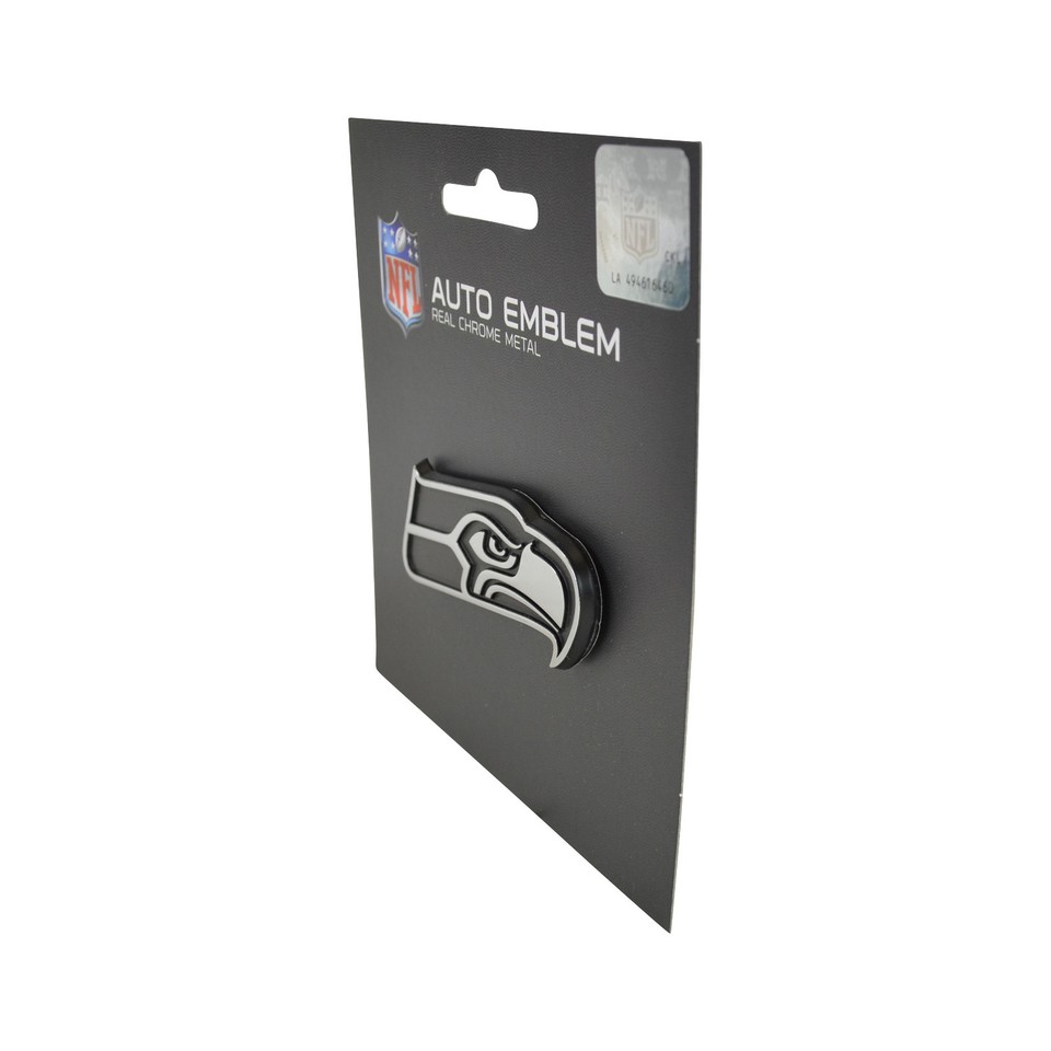 NFL Seattle Seahawks Car Truck Real Chrome Metal Automotive Emblem | eBay