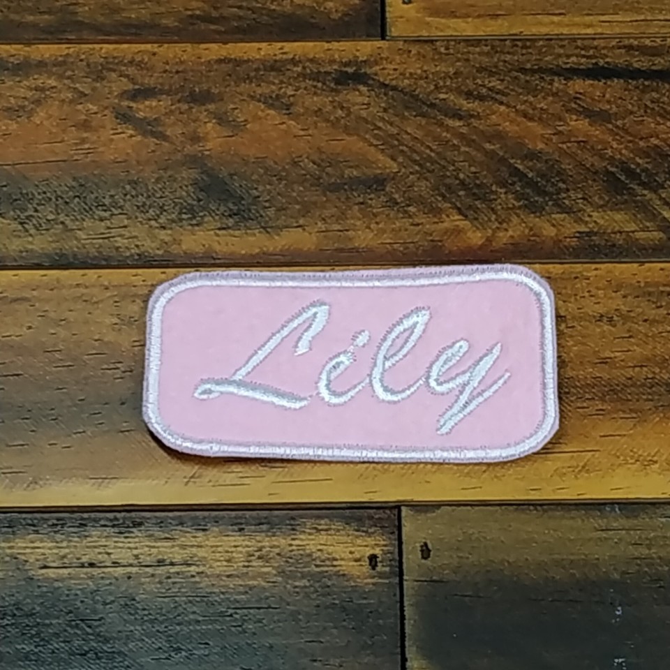 Your Name Patch Iron-On Custom Text Uniform Patch Embroidery Tag Name ...