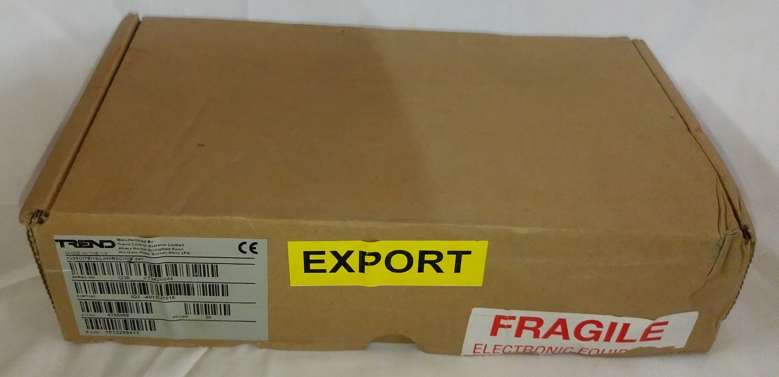 TREND IQ3XCITE/16/LAN/BAC/100-240 IQ3 Web Enabled Controller P/n: IQ3 ...