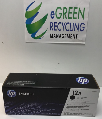 HP LaserJet 12A Black Print Cartridge Q2612A Genuine Sealed w/ Free ...