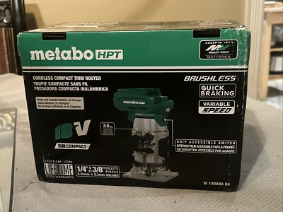 Metabo HPT 18V MultiVolt Cordless Trim Router Tool Only - Green/Gray ...