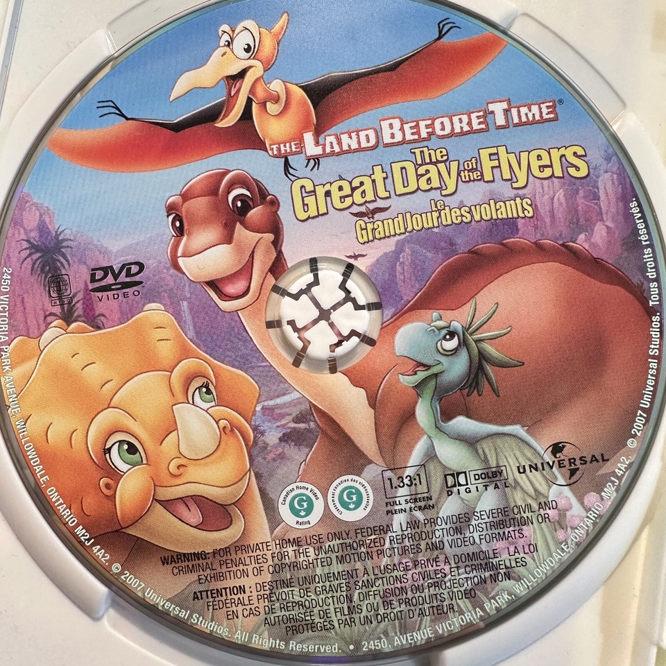 The Land Before Time The Great Day of the Flyers DVD Bilingual | eBay