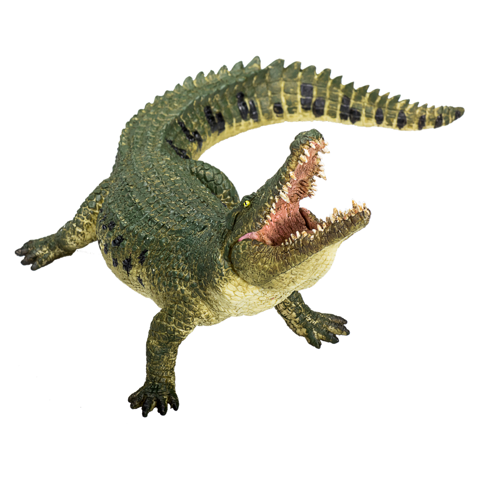 Mojo NILE CROCODILE MOVING JAW Wild zoo animals play model figure toys ...
