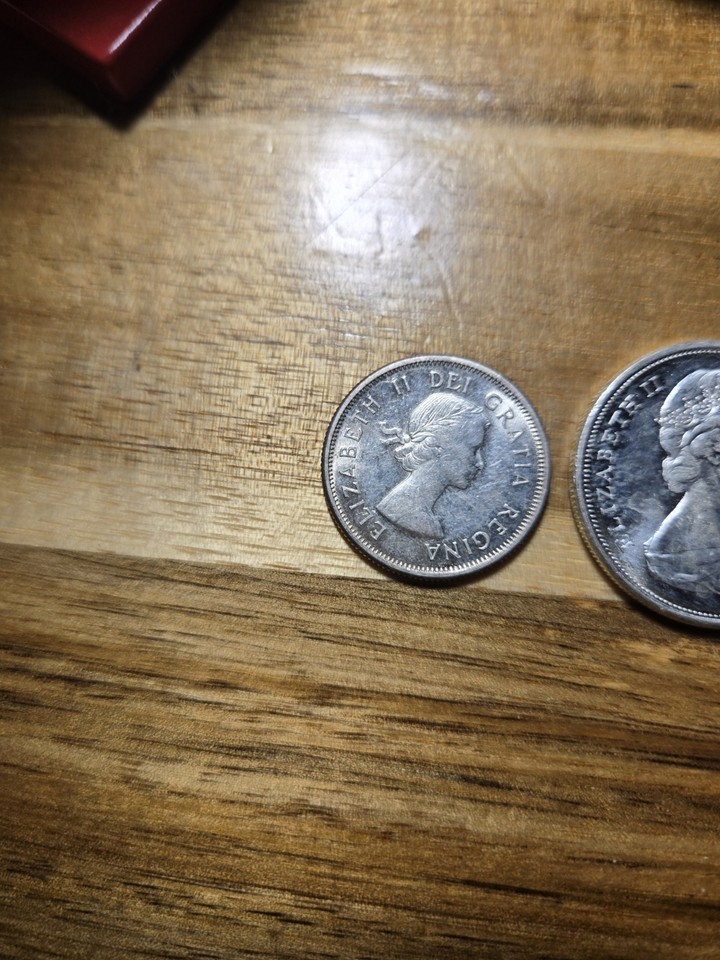 Canadian Silver coins lot Two 50 Cent And One 25 Cent | eBay