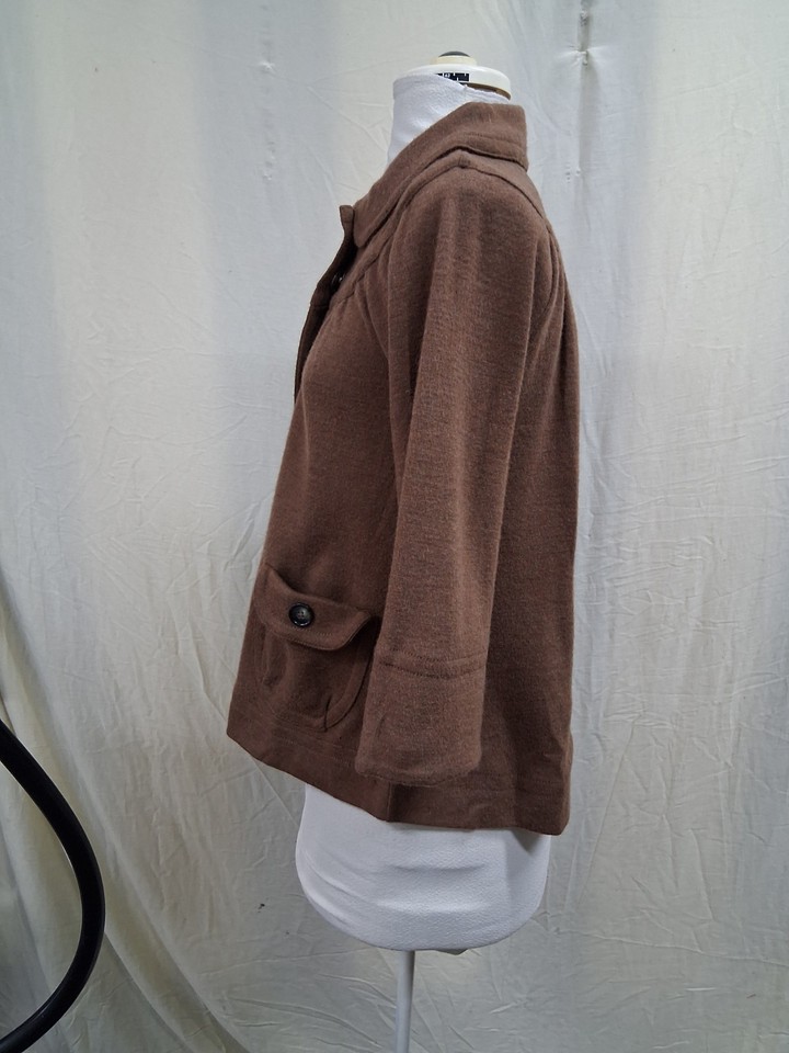 Mark Jacobs 2000s Brown.Wool. Bell Sleeve.Button Cardigan | eBay