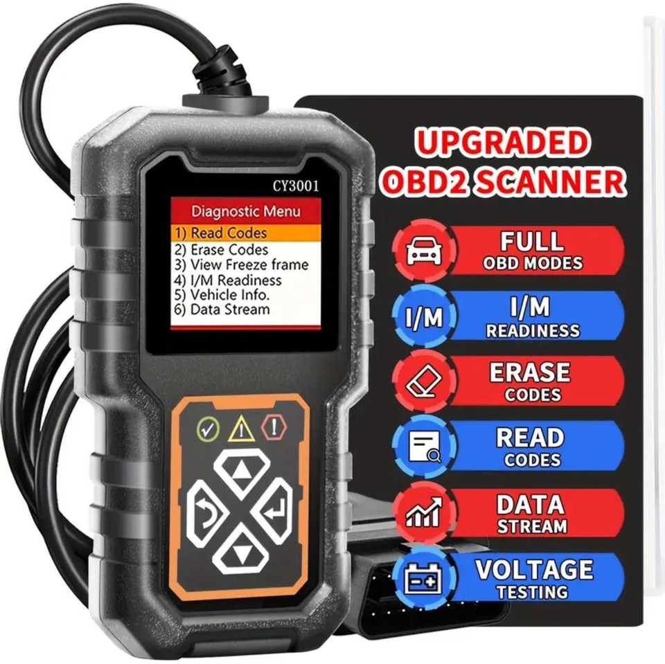 CY3001 OBDII Car Diagnostic Tool Scanner Engine Fault Code Reader ...
