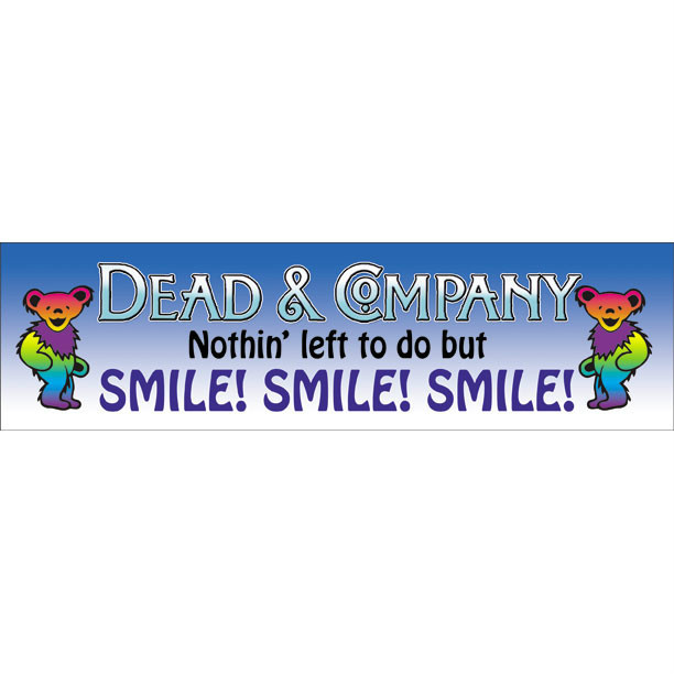 Grateful Dead Dead And Company Sticker Nothing Left To Do But Smile ...