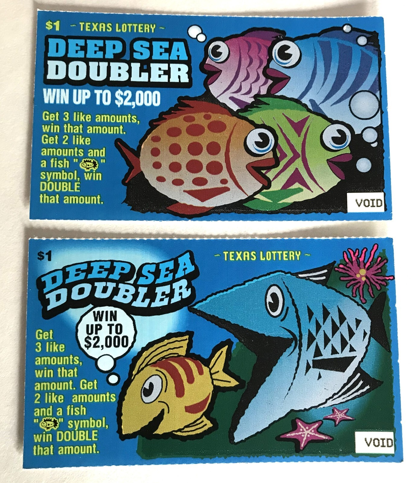 Comical Fish Theme Instant Sample Lottery Ticket Set, no cash value | eBay
