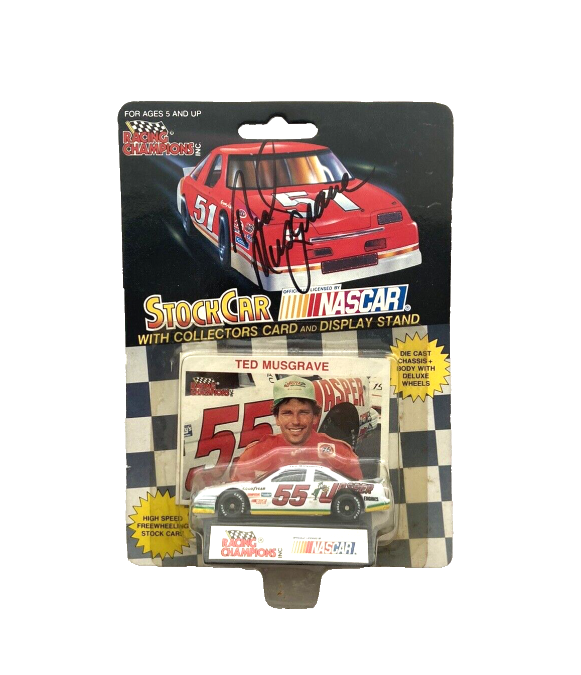 1991 Racing Champions | Ted Musgrave #55 Jasper 1:64 Diecast ...