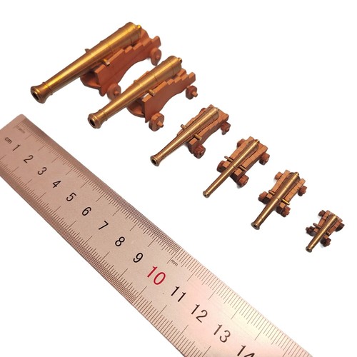 Pear Wood Deck Cannon w/ CNC Brass Gun | Ship Model Accessories 1 Set ...