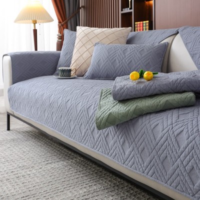 Quilted Cotton Sofa Cover Non Slip All Season Couch Mat | eBay
