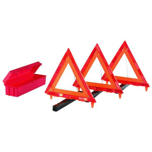 3X Reflective Warning Triangles Emergency Kit For Car Safety Roadside ...