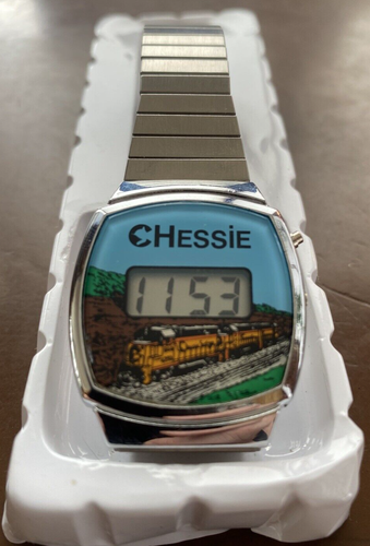 NOS Vintage Chessie System Railroad Train Digital Wrist Watch | eBay