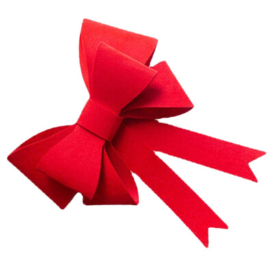 Delicate Large Red Bow Pretty Large Red Felt Bow Practical Felt Red Bow ...
