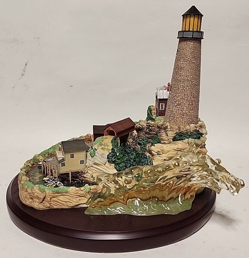 2003 Lenox Lighthouse Collection "Light at Lobster Point" Ogunquit ...