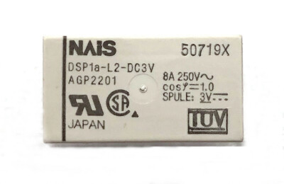 1pc NAIS DSP1A-L2-DC3V Power Relay 3VDC 6Pin 8A 250V | eBay