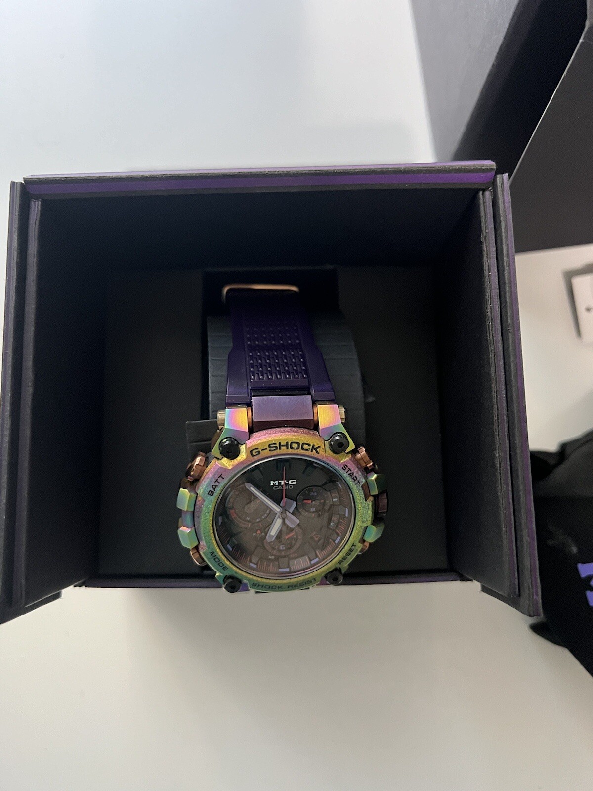 Casio G-Shock Aurora Oval Rainbow Ion Plated LE Watch MTGB3000PRB-1ACR ...