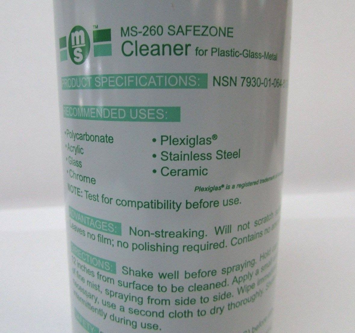 Miller Stephenson MS-260 SafeZone Glass Plastic & Metal Cleaner ...