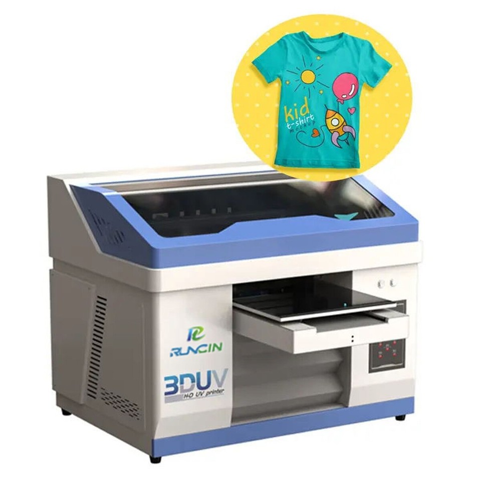 A3 UV Printer Digital Garment Flatbed Printer For T Shirt Factory Price ...